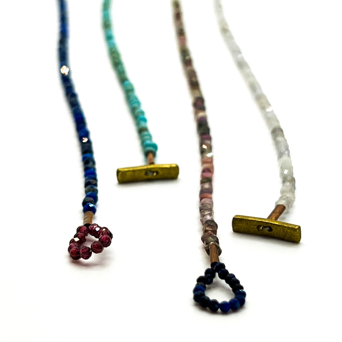 Natural Toggle Bracelet - Labradorite & Garnet – Eric Silva Design