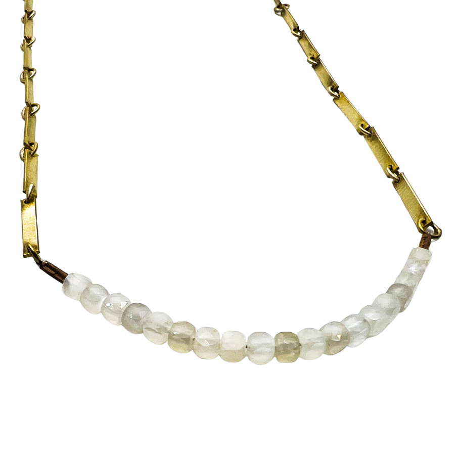 Bar Chain Layering Necklace - Sapphire – Eric Silva Design