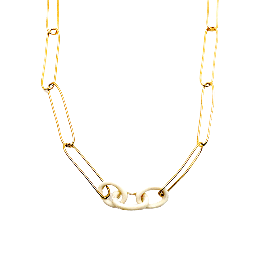 Antler Link Chain Necklace - 24K Gold – Eric Silva Design